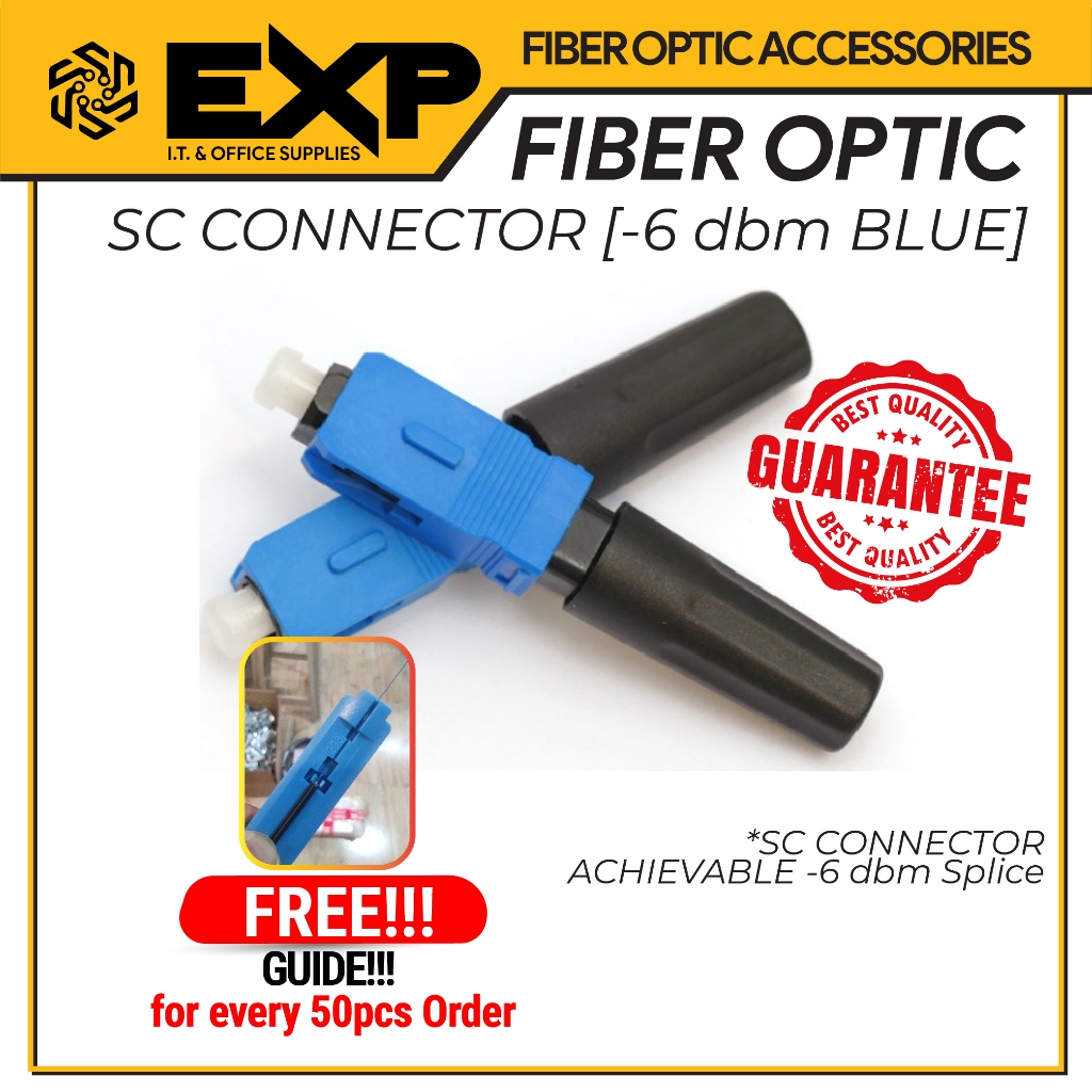 FIBER OPTIC - SC CONNECTOR (BLUE | GREEN) 10pcs/Order | Shopee Philippines