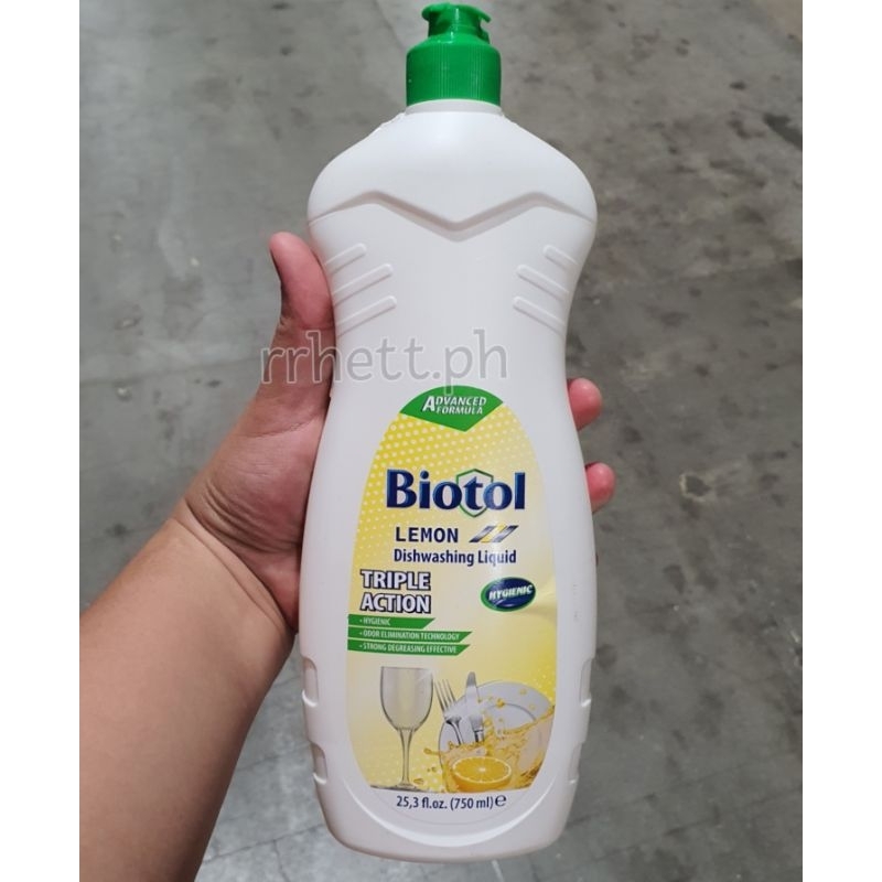 rrhett.ph RS# 750ml BIOTOL LEMON DISHWASHING LIQUID TRIPLE ACTION ...