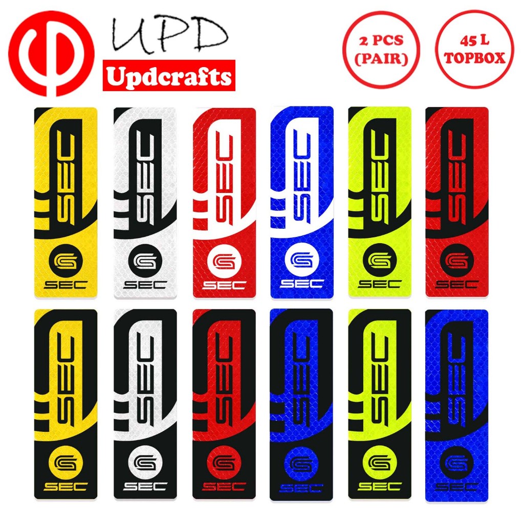 SEC Alloy Box Design D Reflector for TopBox 45/55 Liters (PAIR ...