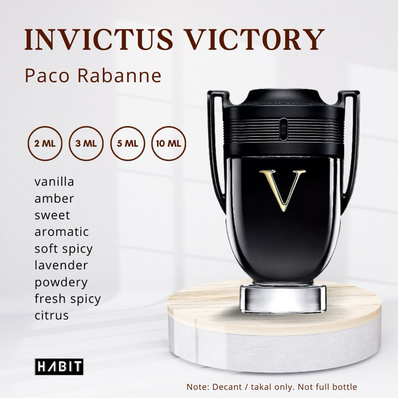 INVICTUS VICTORY EDP [Decant] | Shopee Philippines