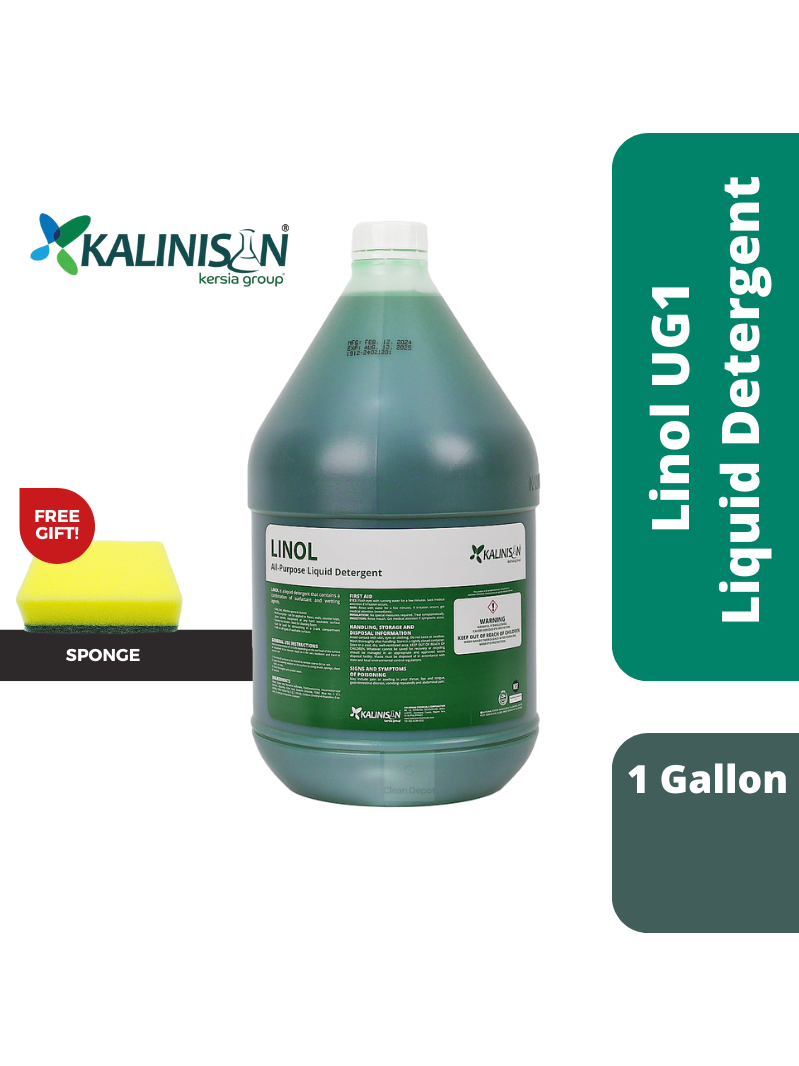 Kalinisan Linol UG1 / Linol Supra All Purpose Liquid Detergent 1 Gallon ...