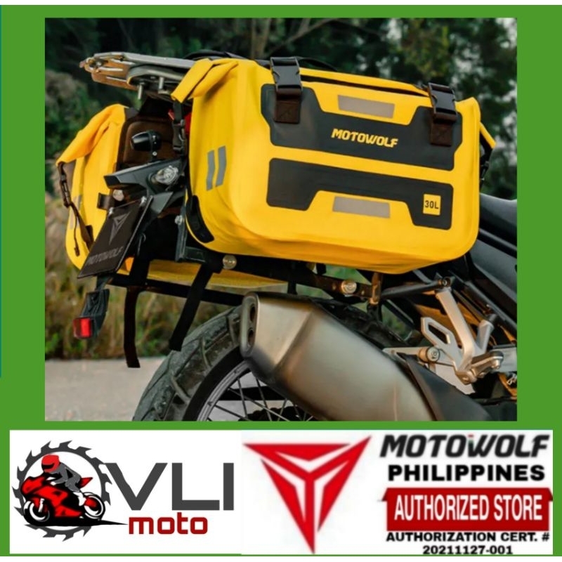ORIGINAL MOTOWOLF WATERPROOF SADDLE / SIDE PANNIER BAG [PAIR 30L*2 ...