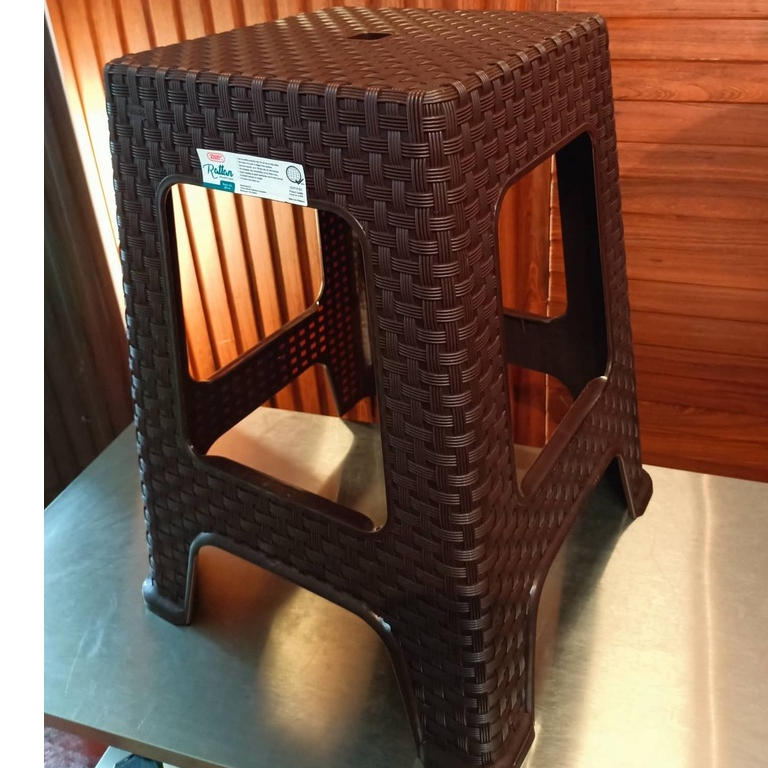 (#251-A) ZOOEY STOOL CHAIR / HEAVY-DUTY RATTAN SQUARE STOOL | Shopee ...