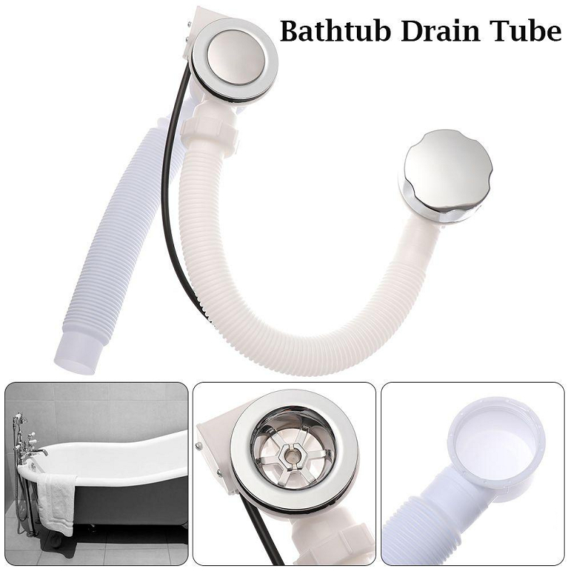 High-Quality Bathtub Drain Tube Set with Concealed Overflow Plug ...