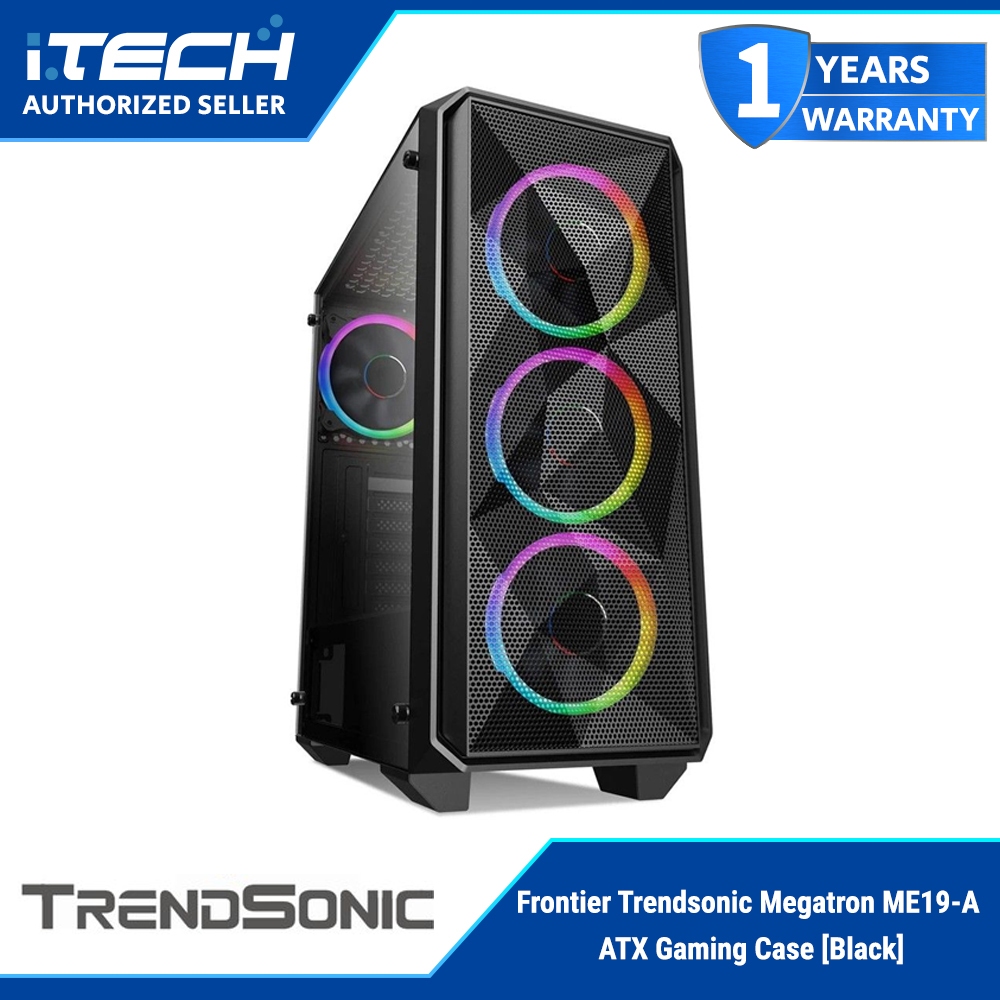 Frontier Trendsonic Megatron ME19-A ATX Gaming Case | Black | Shopee ...