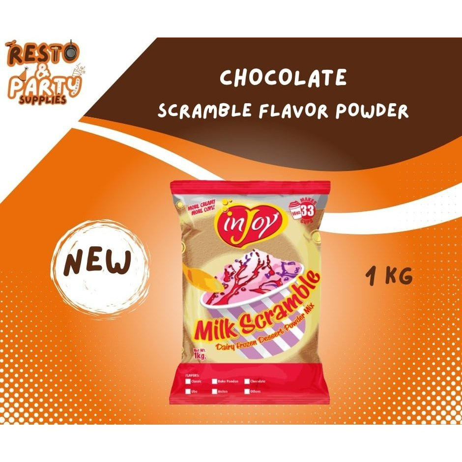 Injoy Milk Scramble Chocolate -1kg | Shopee Philippines