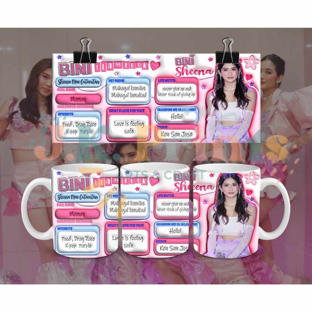 3D BINI SLAMBOOK MUG COLLECTION | Shopee Philippines