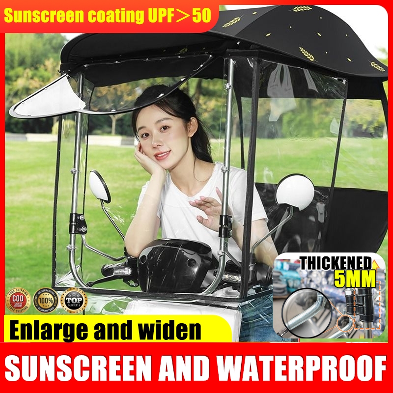 New Upgrade Bold Motorcycle Awning Electric Car Canopy Rainproof and ...