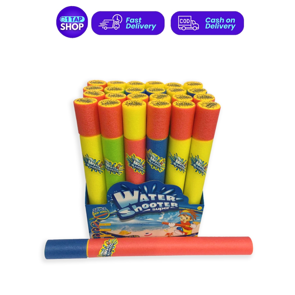 1Tap Foam Water Shooter Blaster Water Toy Gun for Kids Beach Toys ...