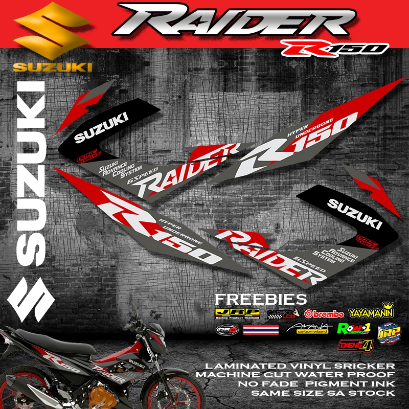 RAIDER 150 2024 CARB Decals Sticker With Freebies | Shopee Philippines