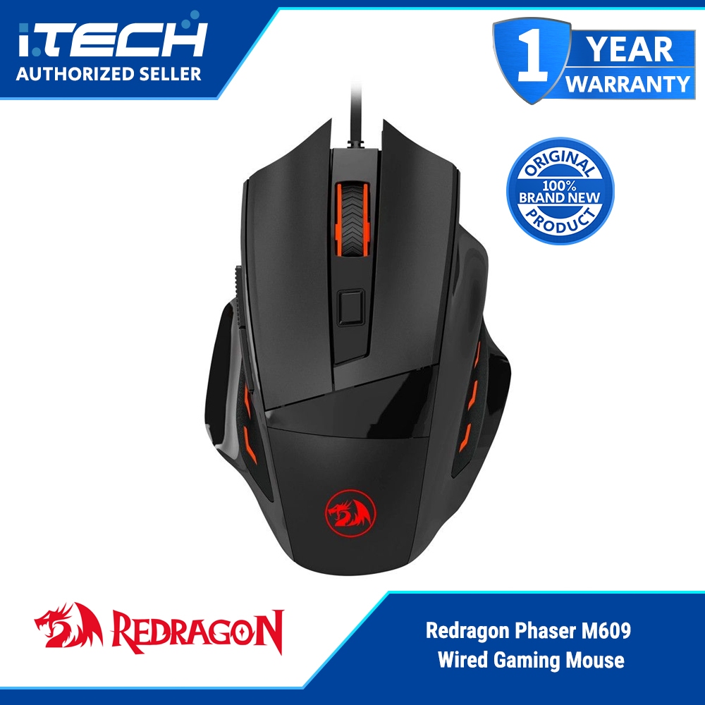 Redragon Phaser M609 Wired Gaming Mouse | Shopee Philippines