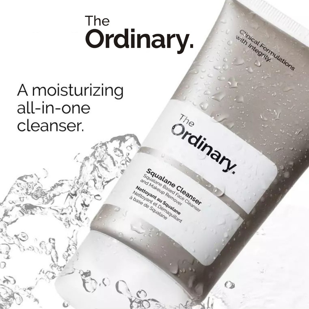 The Ordinary Squalane Cleanser - 50ml Makeup Remover Gentle Cleanser ...