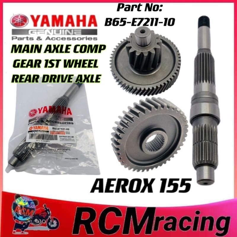 GENUINE Gear Set YAMAHA FOR AEROX 155 REAR DRIVE AXLE GEAR 1ST WHEEL ...