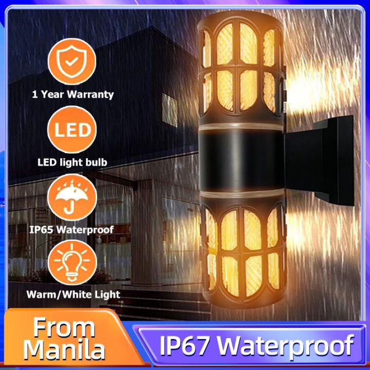Double Head LED Wall Light Outdoor Lighting Waterproof Wall Lamp Up ...