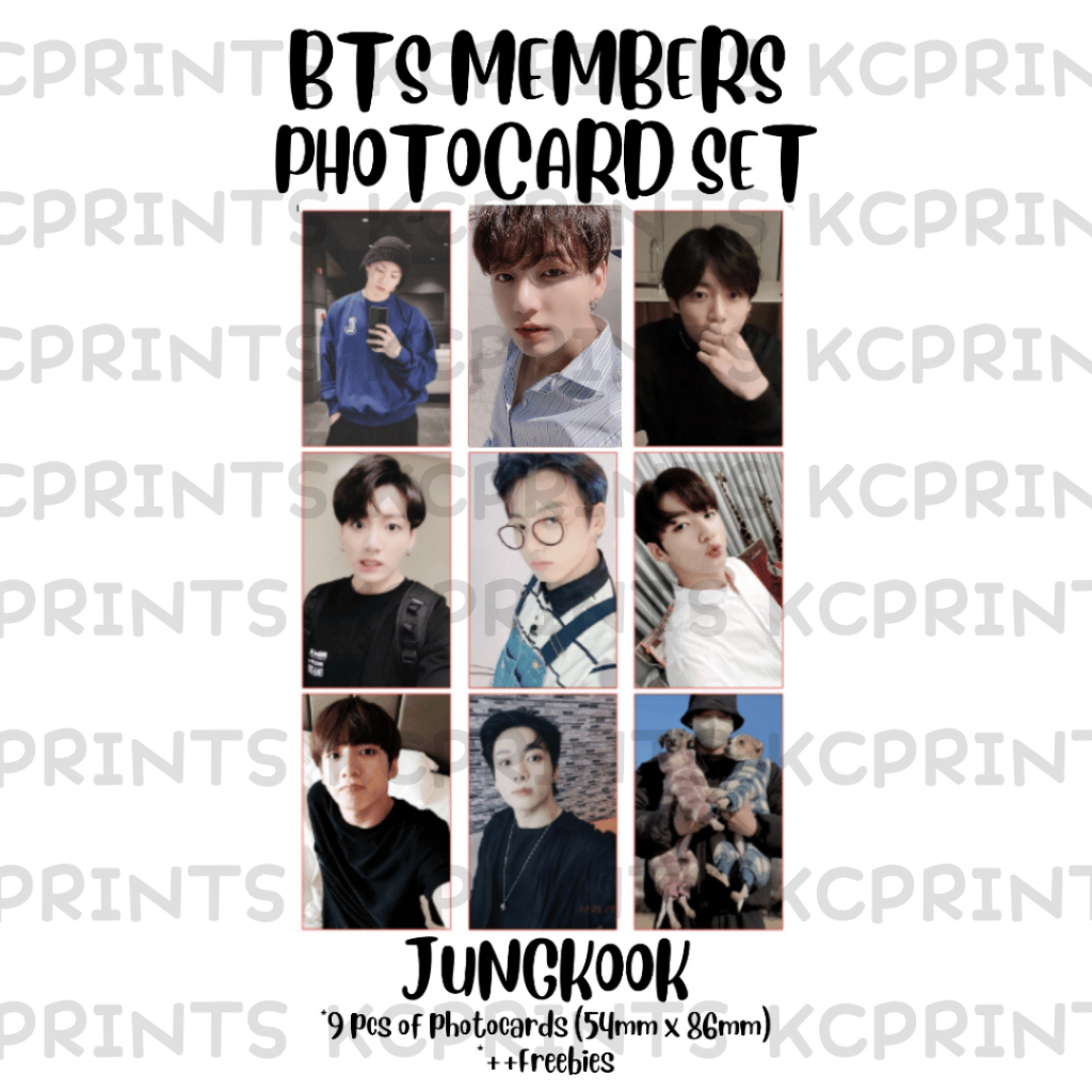 BTS Members Prints Trading Cards PC Set Fanmade | Shopee Philippines