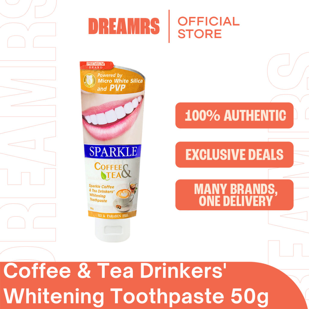 SPARKLE Coffee and Tea Drinkers Whitening Toothpaste 50g (DREAMRS ...