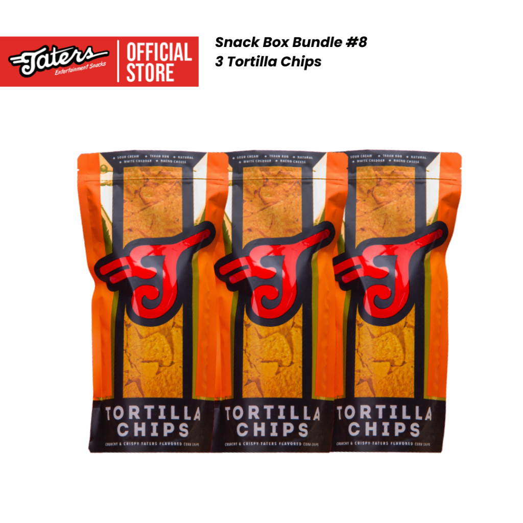 Taters Snack Box Bundle #8 3 Taters Tortilla Chips 120g Pouches ...