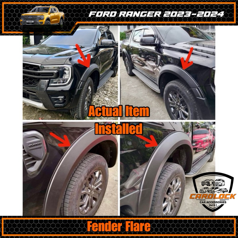 Ford Ranger XL XLT Sport Wildtrak 2023 - 2025 Fender Flare Raptor ...