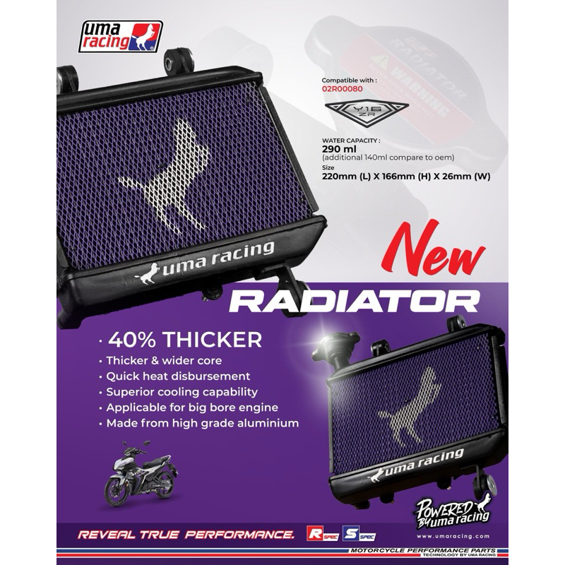 UMA Radiator Sniper 155 , Sniper 150 King FI , Sniper MX 135 , Sniper ...