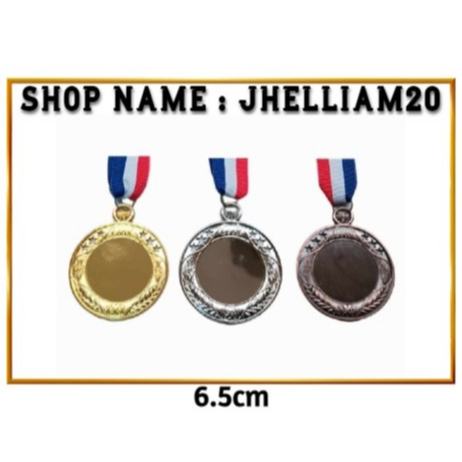 PLAIN BLANK MEDAL 6.5CM ORDINARY LACE GOLD \ SILVER \ BRONZE ...