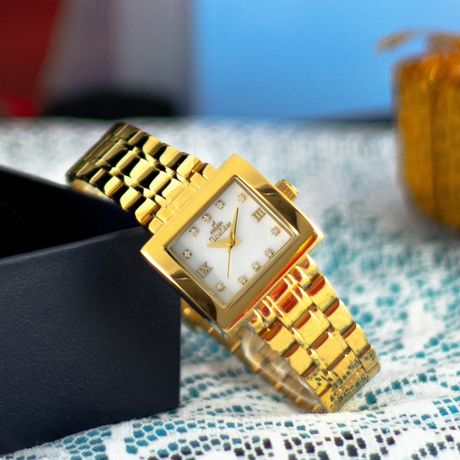 UniSilver TIME Men's Gold Analog Stainless steel watch KW4319-1211 ...