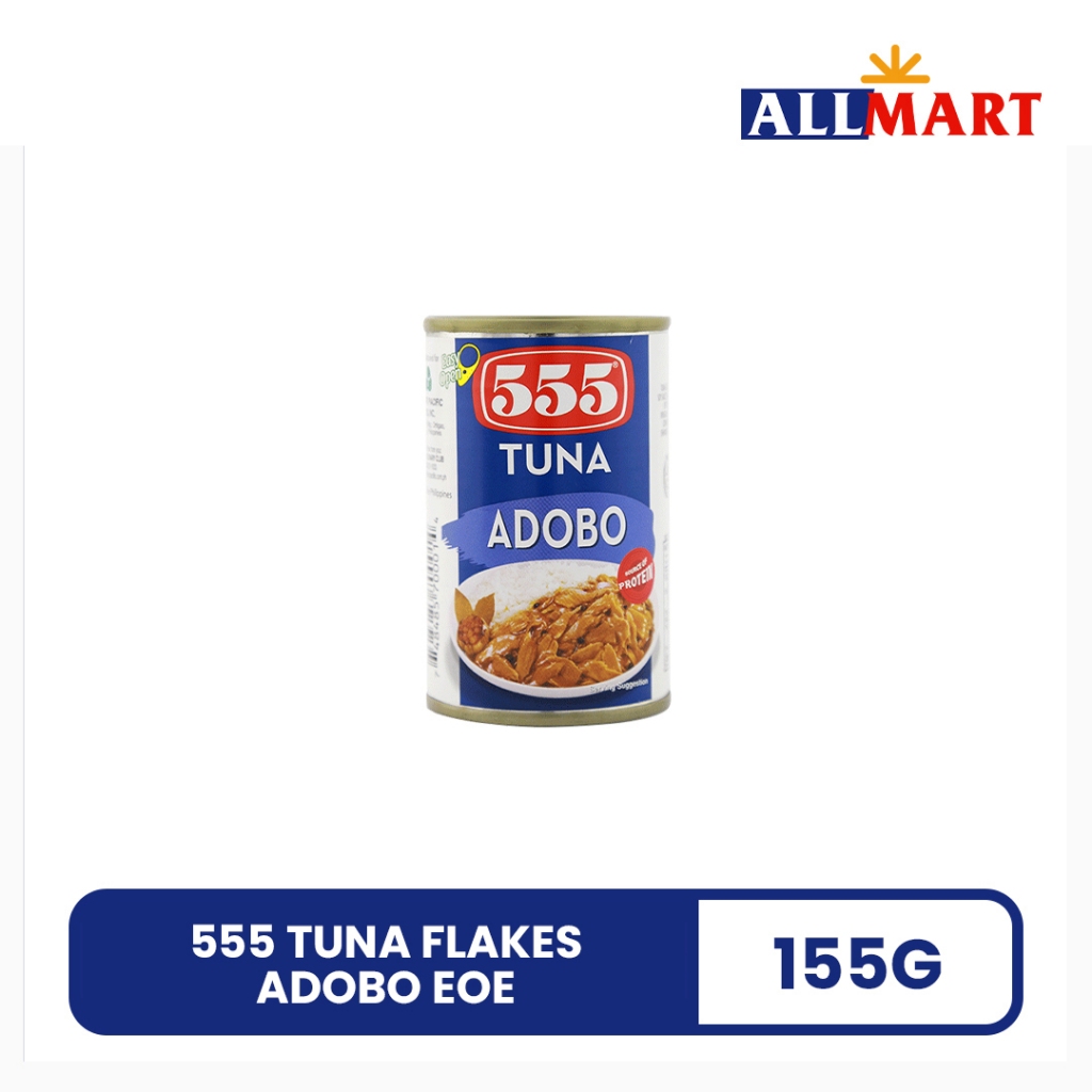 555 Tuna Flakes Adobo Eoe 155g | Shopee Philippines