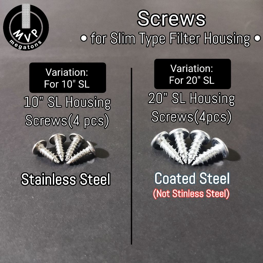 4 pcs Screws for Filter Housing - for 10" SL or 20" SL | Shopee Philippines