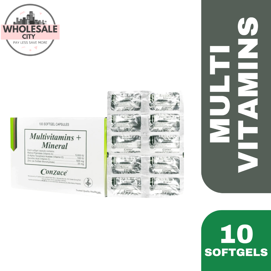 CONZACE SOFTGEL CAP - 1 box 100 SOFTGELS | Shopee Philippines