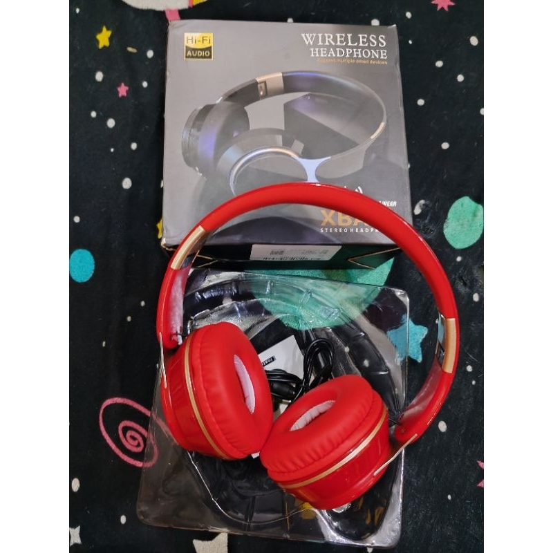 Wireless Headphone (Red color only) | Shopee Philippines