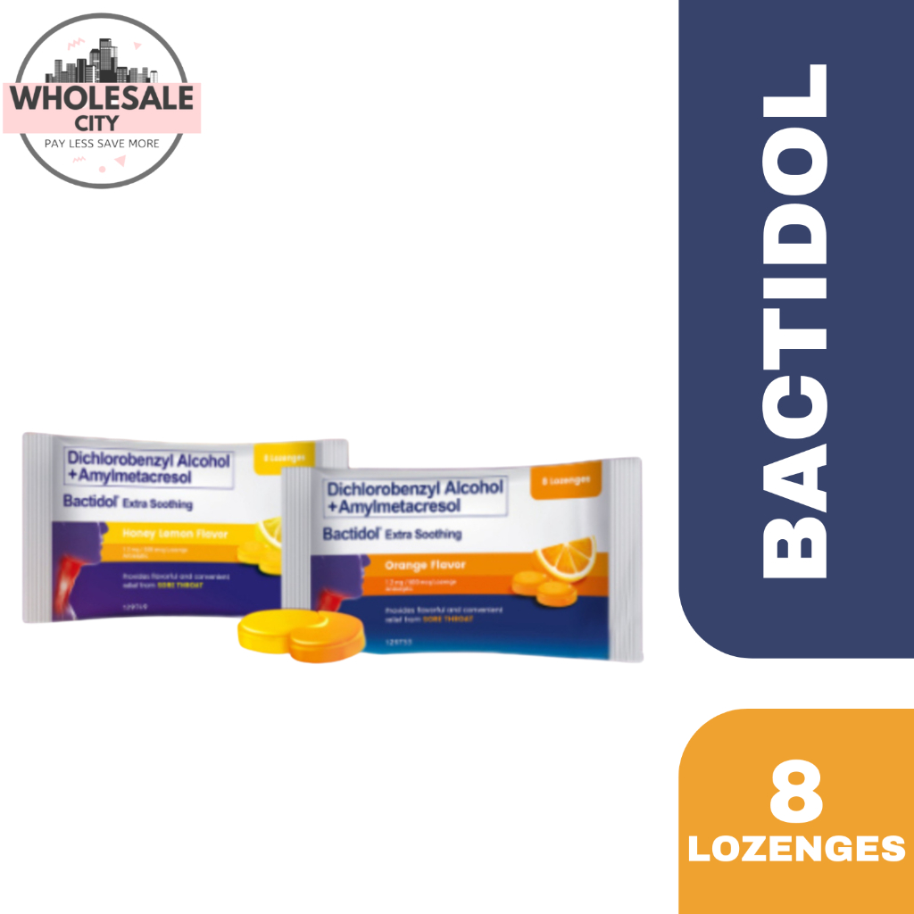 BACTIDOL LOZENGES RELIEF FROM SORE THROAT | Shopee Philippines
