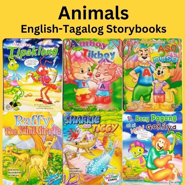 FS 808 3 / 6 pcs English Tagalog Children's Storybooks (Random Titles ...