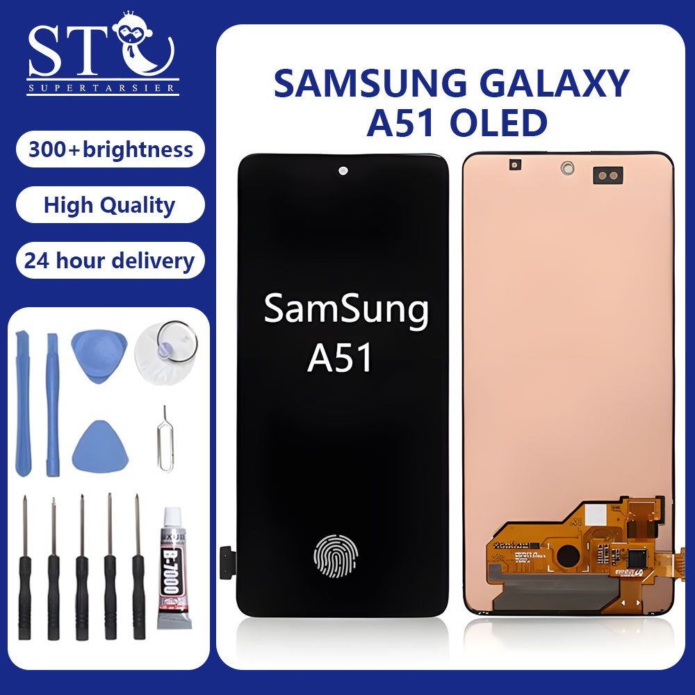 OLED LCD 100% TEST For SAMSUNG GALAXY A51 A71 OLED LCD with fingerprint ...