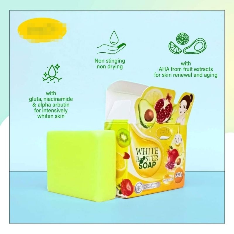 𝗪𝗛𝗜𝗧𝗘 𝗕𝗢𝗢𝗦𝗧𝗘𝗥 𝗦𝗢𝗔𝗣 80g | Shopee Philippines