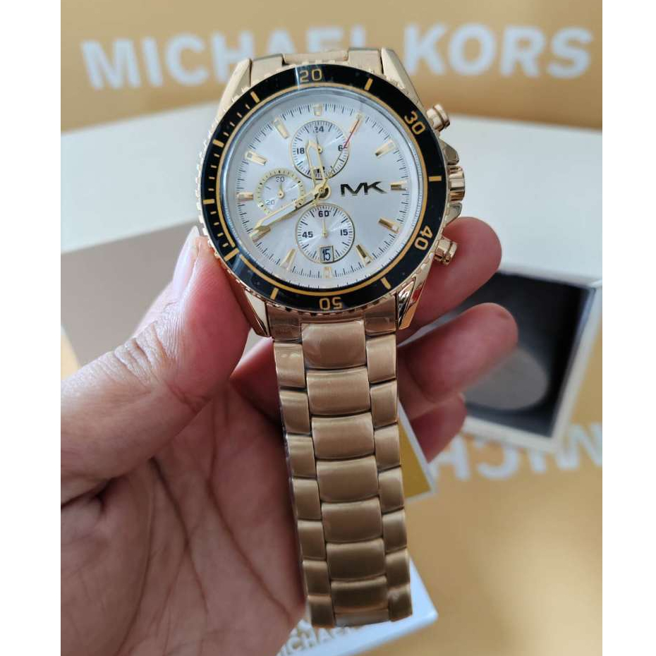 COD | MK Watch MK8339 JET MASTER Chronograph oversized watch | Shopee ...