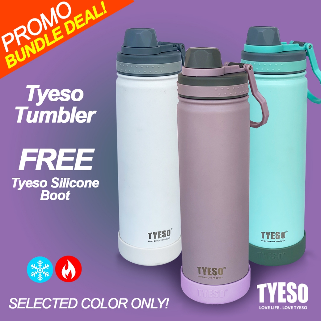 Original Tyeso 530ml/750ml Wide Mouth with Spout Lid Vacuum Insulated ...