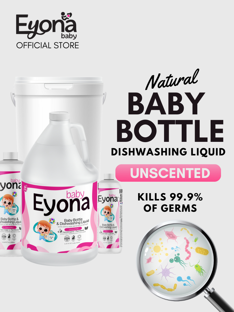 Eyona Natural Baby Bottle Cleanser - Unscented, Safe, Food Grade, Gentle on Skin, Eco- Safe ...