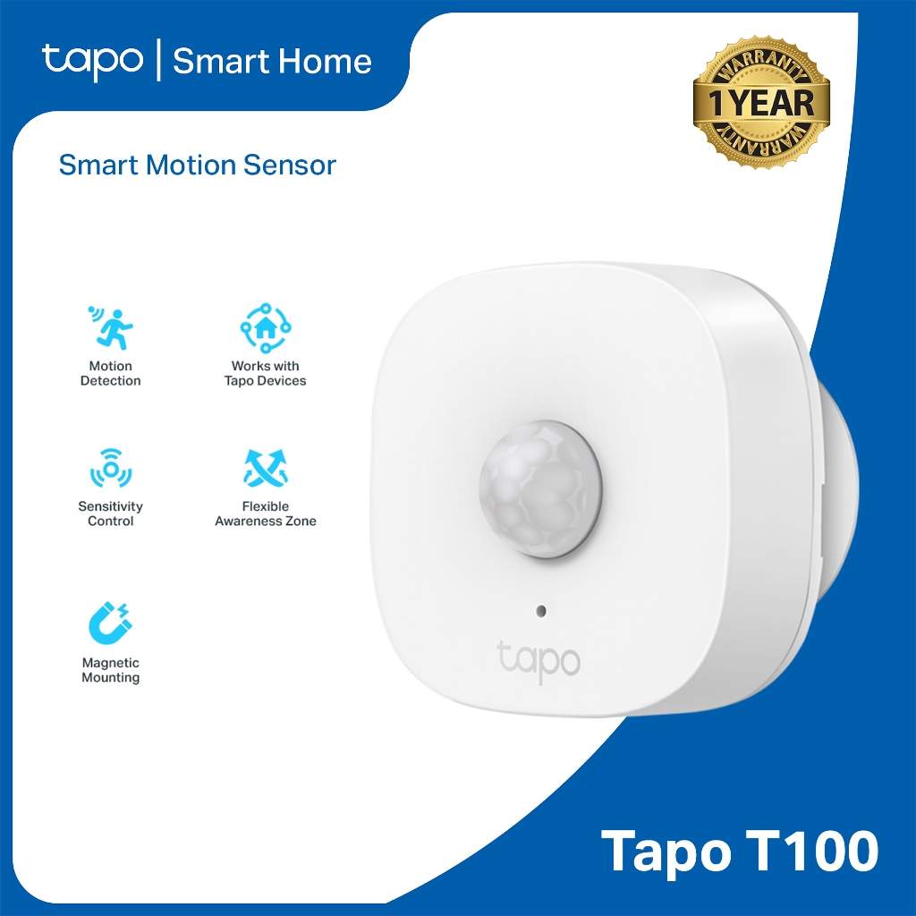 Tapo Official Store | TP-Link | T100 | Smart Motion Sensor | Wide ...
