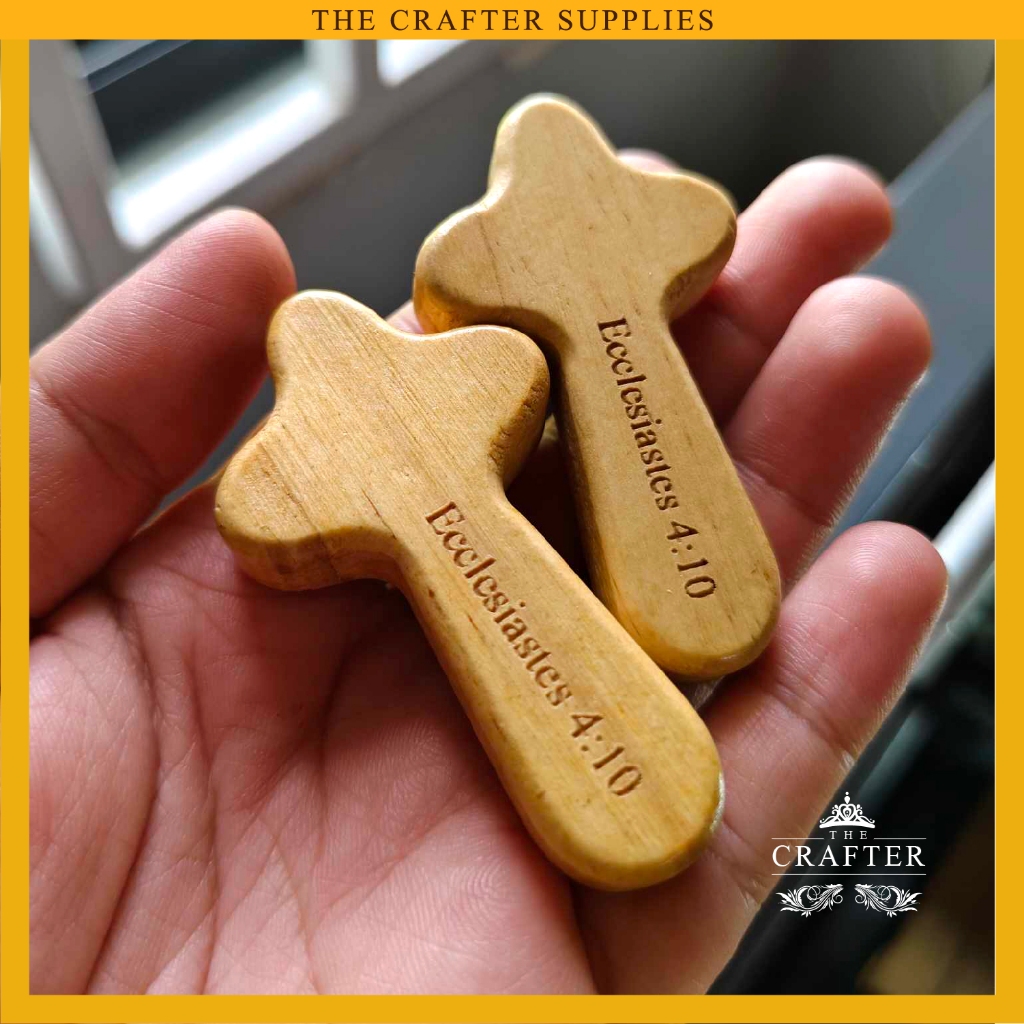 Mini Wooden Cross Holding Comfort Cross Praying Cross Christening ...