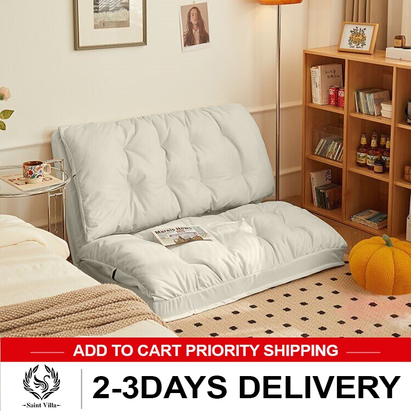Lazy sofa reclining and back-able single chair bedroom tatami balcony ...