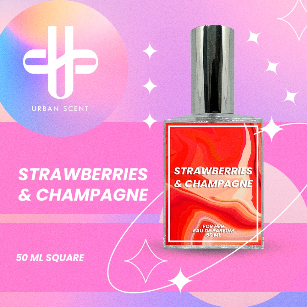 URBAN SCENT Inspired Oil Based Perfume - 064 - Strawberries 50ML Square ...