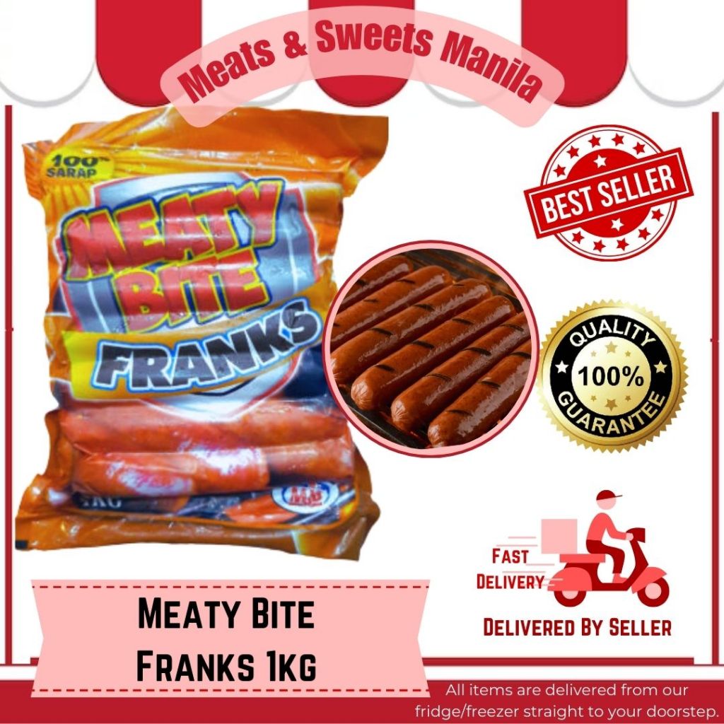 MJB Meaty Bite Franks 1kg | Shopee Philippines