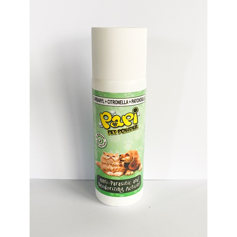 Papi Anti-Parasitic and Deodorizing Pet Powder 100g | Shopee Philippines