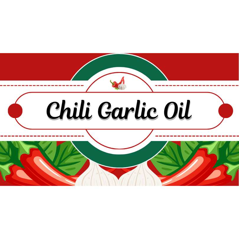 READY TO USE STICKER LABEL FOR CHILI GARLIC OIL PRODUCTS (21pcs ...