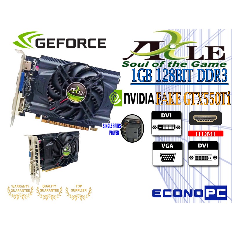 GRAPHICS CARD 1GB 128BIT DDR3/DDR5 GT440/GTX550/GTX650/R7 250 / GTX750 ...