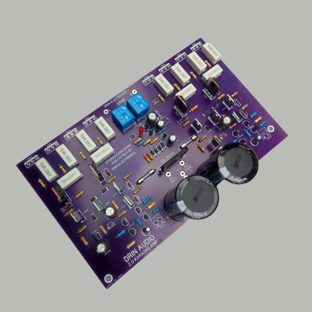 Drin Audio 400 Watts Karaoke Amplifier Kit Stereo with Power Supply ...