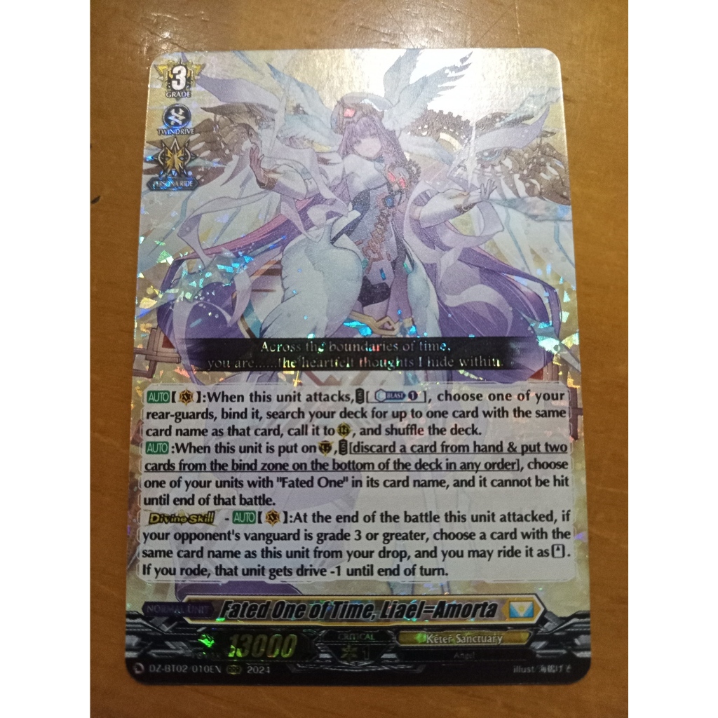 CFV Fated One of Time, Liael=Amorta RRR DZ-BT02 Keter Sanctuary Cardfight Vanguard English ...