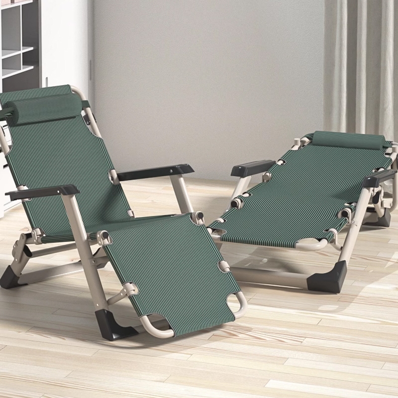 Portable 2in1 Folding Chair Folding Bed Recliner Sleeping Loung Camping ...