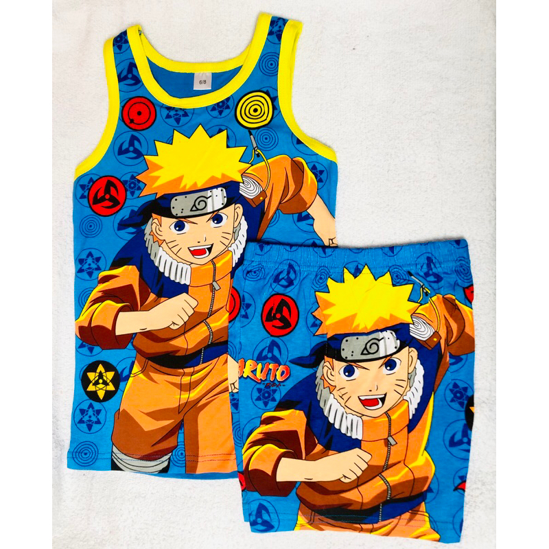 TERNO SANDO&SHORT FOR KIDS NARUTO DESIGN | Shopee Philippines