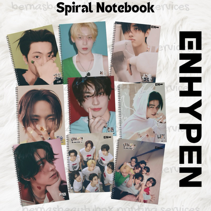 Customized Enhypen Spiral notebooks romance untold limited edition ...