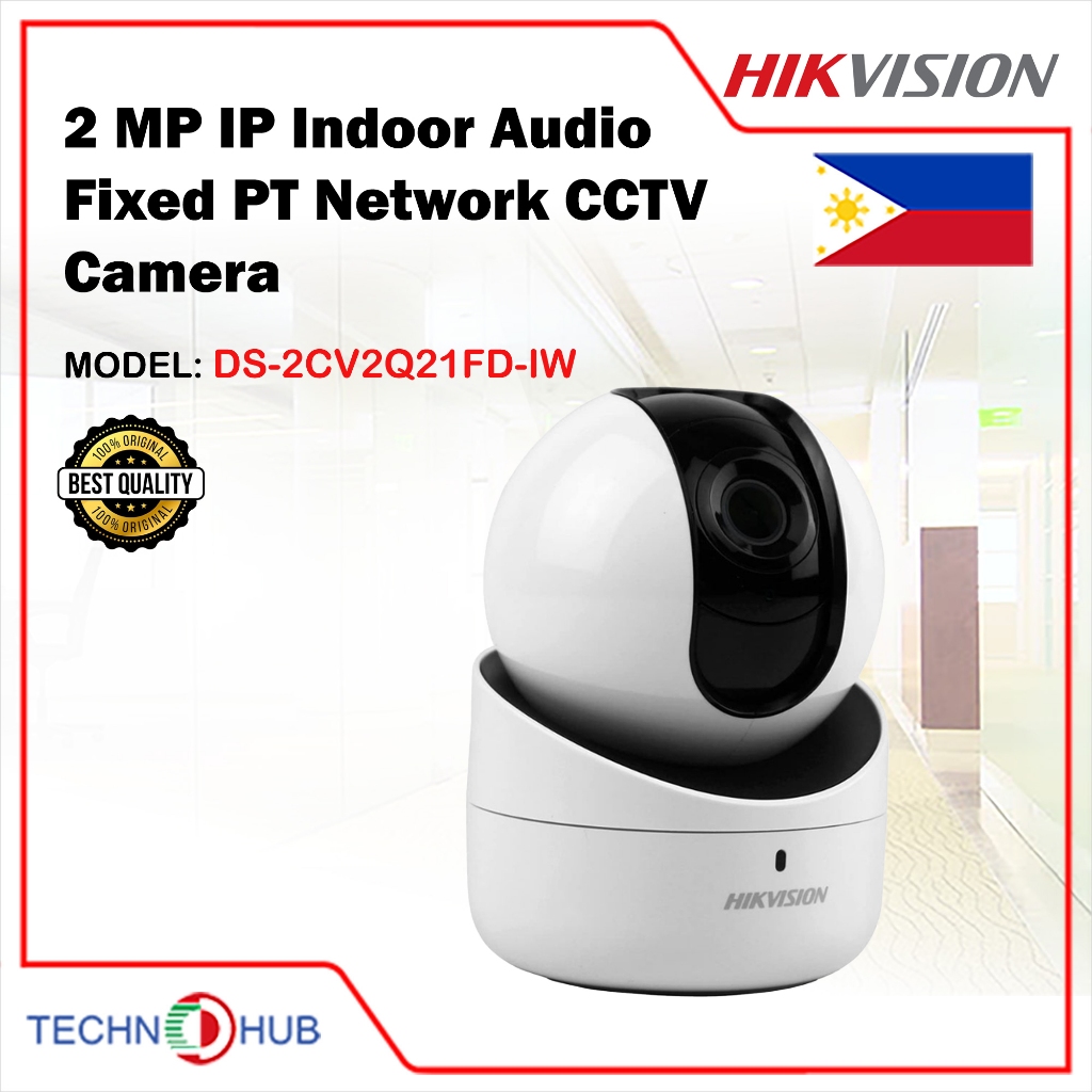 HIKVISION 2 MP IP Indoor Audio Fixed PT Network CCTV Camera DS ...